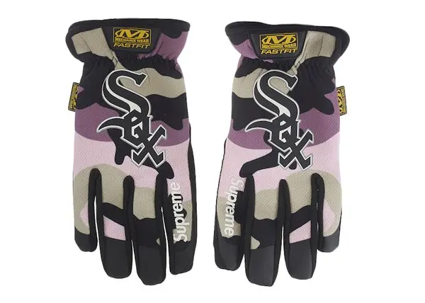 Supreme Mechanix Fastfit Mlb Teams Gloves - Pink Camo