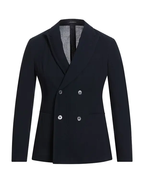 Emporio Armani Virgin Wool Double-breasted Blazer