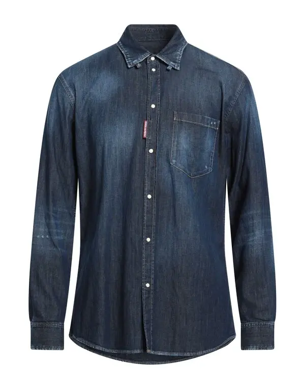 Dsquared2 Denim Shirt Size Cotton, Elastane