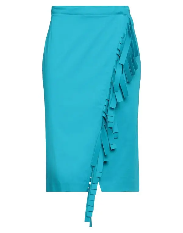 JIJIL Midi Pencil Skirt With Fringe