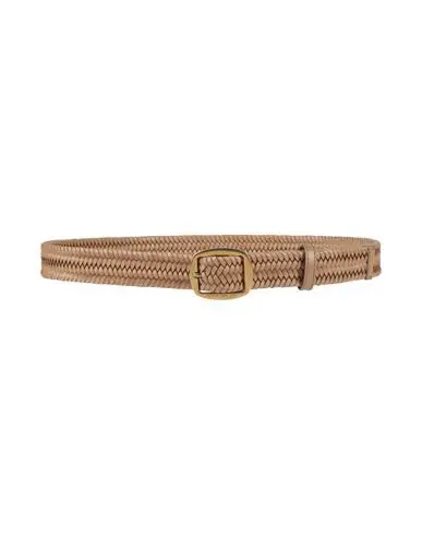 Dolce & Gabbana Leather Belt With Buckle - Beige