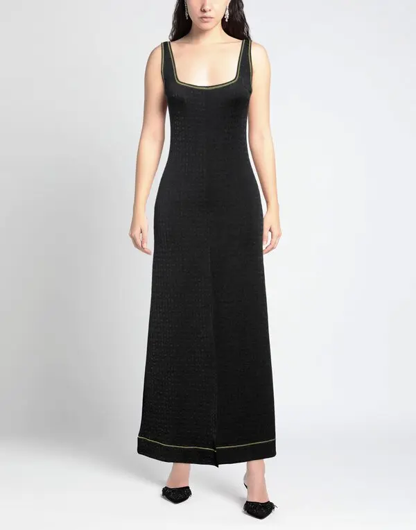 GANNI Maxi Dress Recycled Polyester Blend