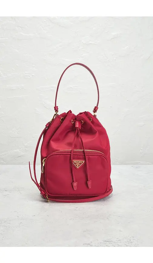 FWRD RENEW Prada Tessuto Bucket Bag