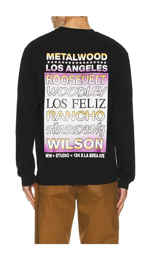 METALWOOD STUDIO Flyer Long Sleeve Tee - Black