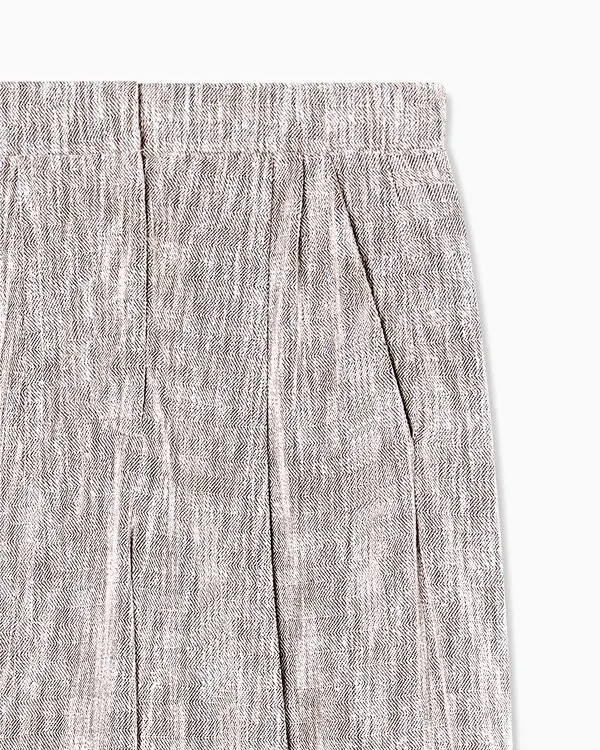 Giorgio Armani Chevron Jersey Pleated Trousers