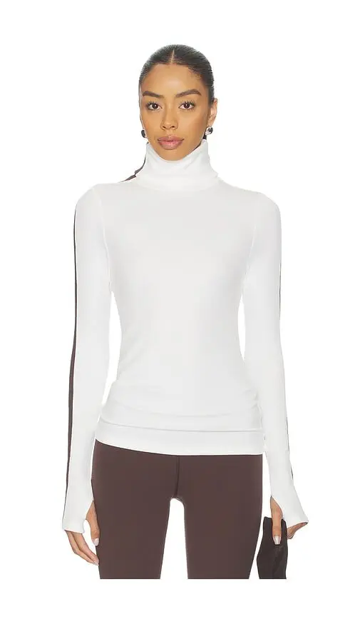 Splits59 Jackson Rib Full Length Turtleneck Top
