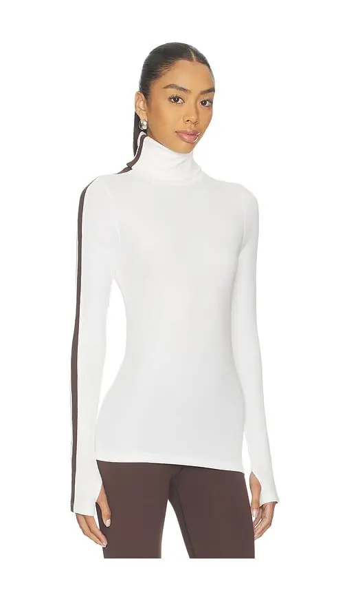 Splits59 Jackson Rib Full Length Turtleneck Top