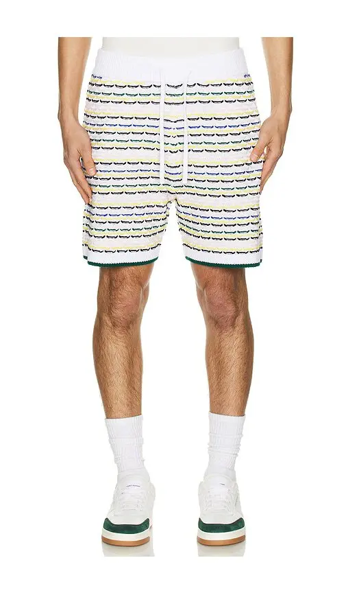 Casablanca Tuck Stitch Shorts - Multi