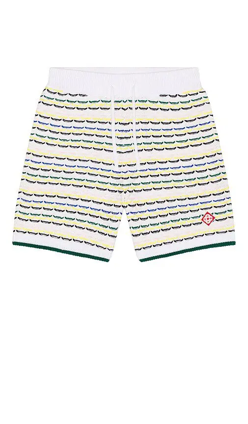Casablanca Tuck Stitch Shorts - Multi