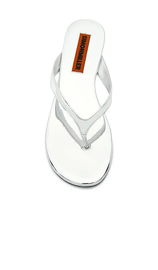 SIMONMILLER Salerno Thong Sandal In Metallic