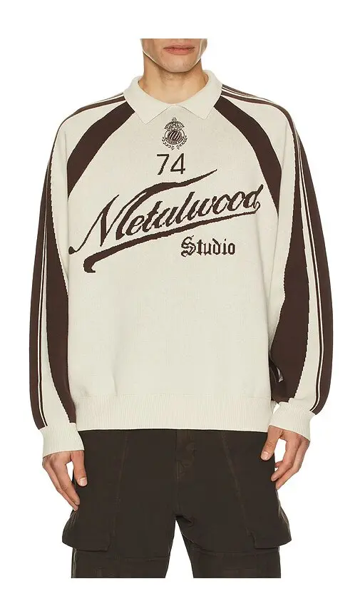 METALWOOD STUDIO Knit Football Top - Cream