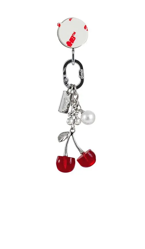 Sonix Phone Charm With Adhesive Hook In Red