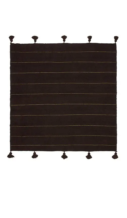 VERVE CULTURE Moroccan Blanket - Brown