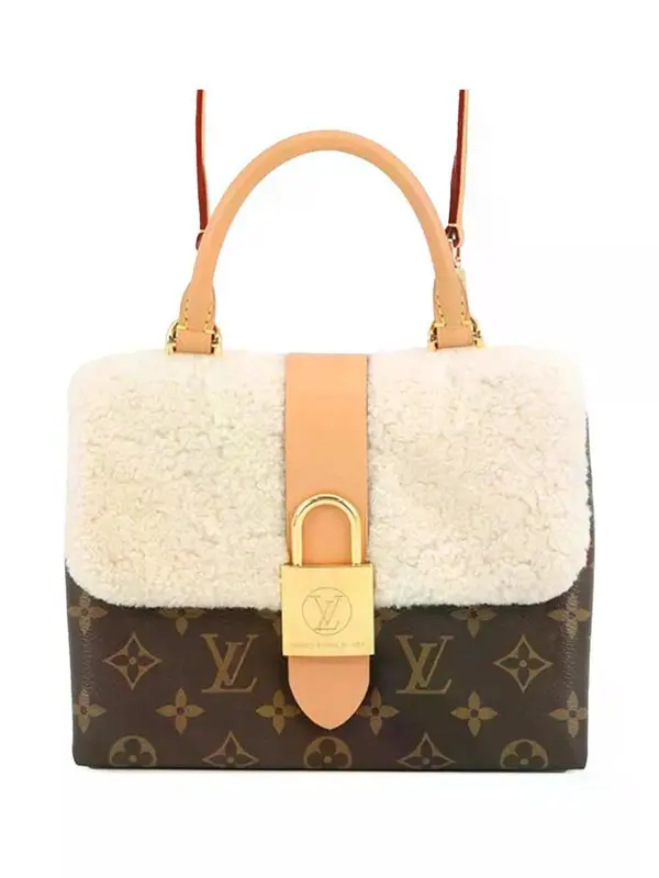 LOUIS VUITTON Monogram And Shearling Locky Bb Satchel