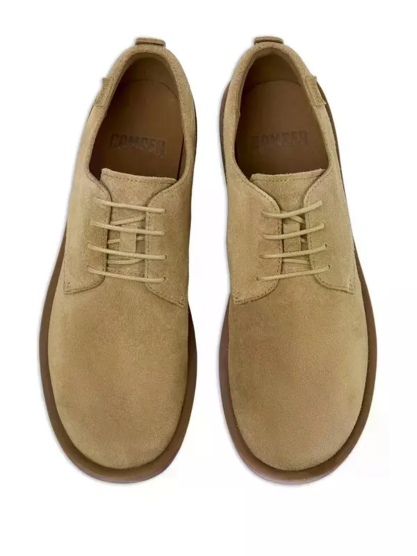 Camper Wagon Suede Derby Shoes - Neutrals