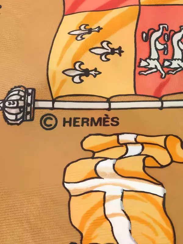 Hermès 2010s Petit Carré Silk Scarf