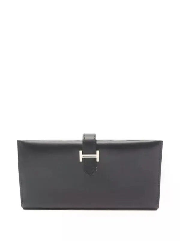 Hermès 2004 Bi-fold Long Wallet - Black