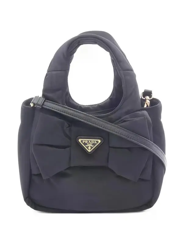 Prada 2010s Padded Bow-detail Tote Bag