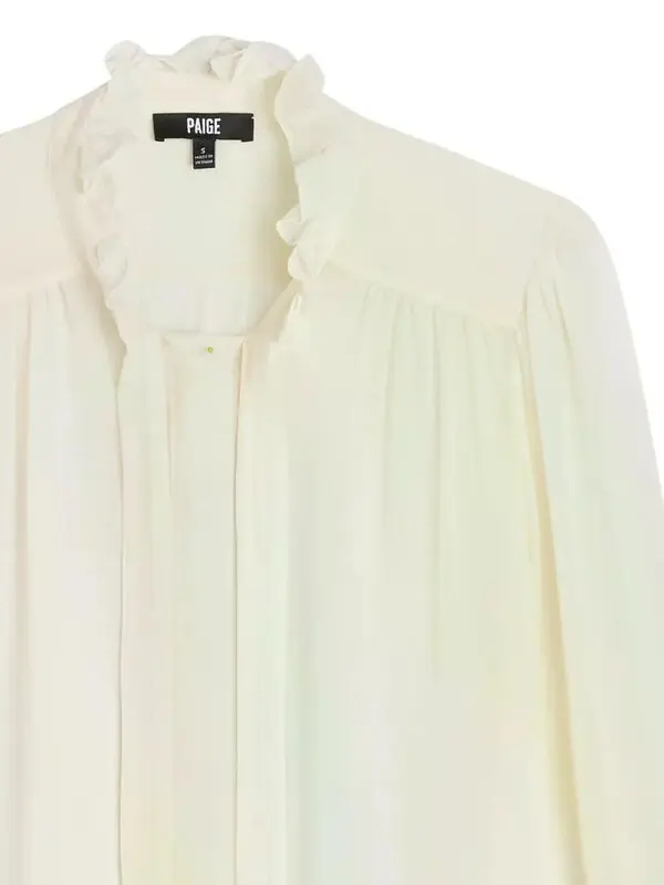 Paige Ruffled-collar Tie-detail Blouse