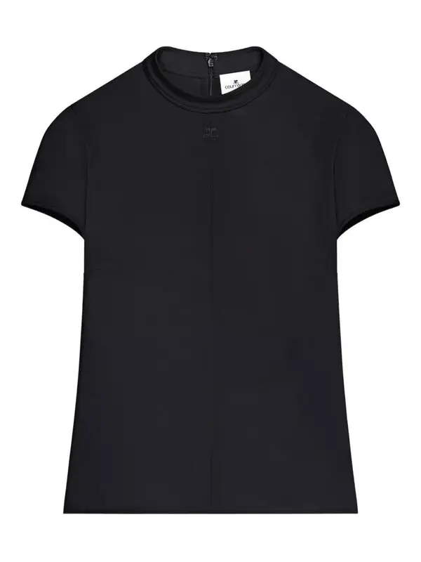 COURREGES Heritage Crêpe-texture Top