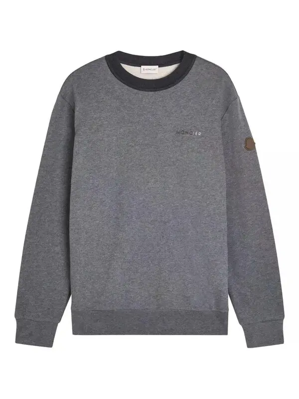 Moncler Logo-patch Crew-neck Sweatshirt
