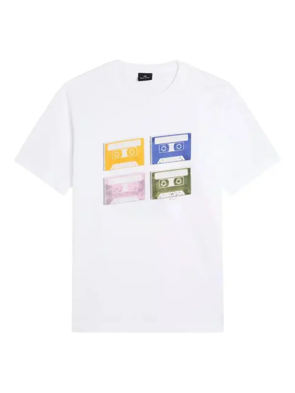 Paul Smith Cassette-print T-shirt - White