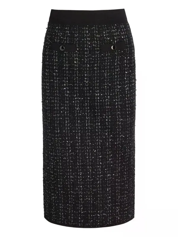 Veronica Beard Eyelet Tweed Skirt