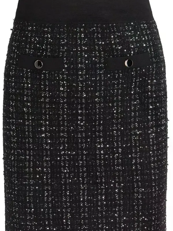 Veronica Beard Eyelet Tweed Skirt