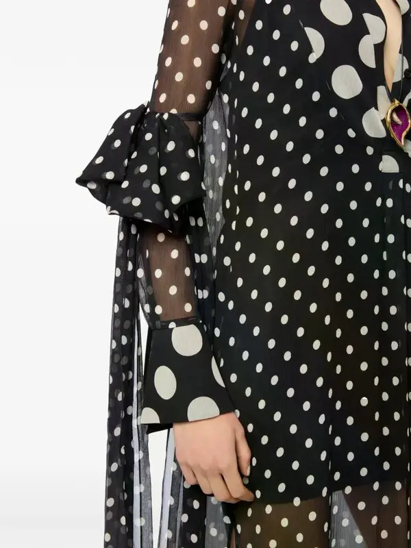 Nina Ricci Polka Dot Mini Dress