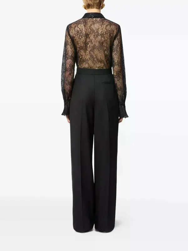 Nina Ricci Sequin-embellished Bell-cuffs Shirt