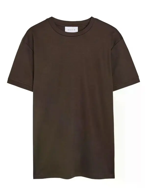 RAITH Round-neck T-shirt - Brown
