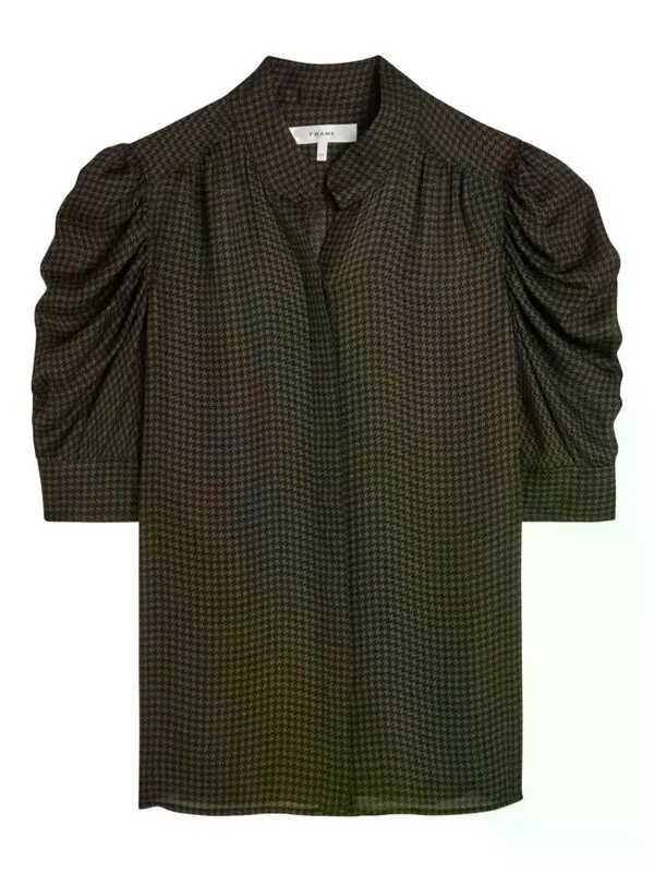 FRAME Houndstooth Pattern Shirt
