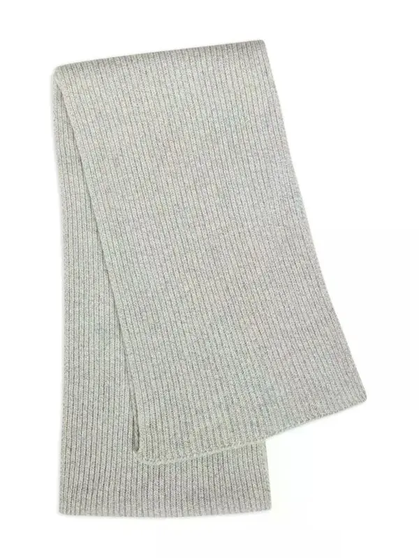 John Smedley Ribbed Starka Scarf - Grey