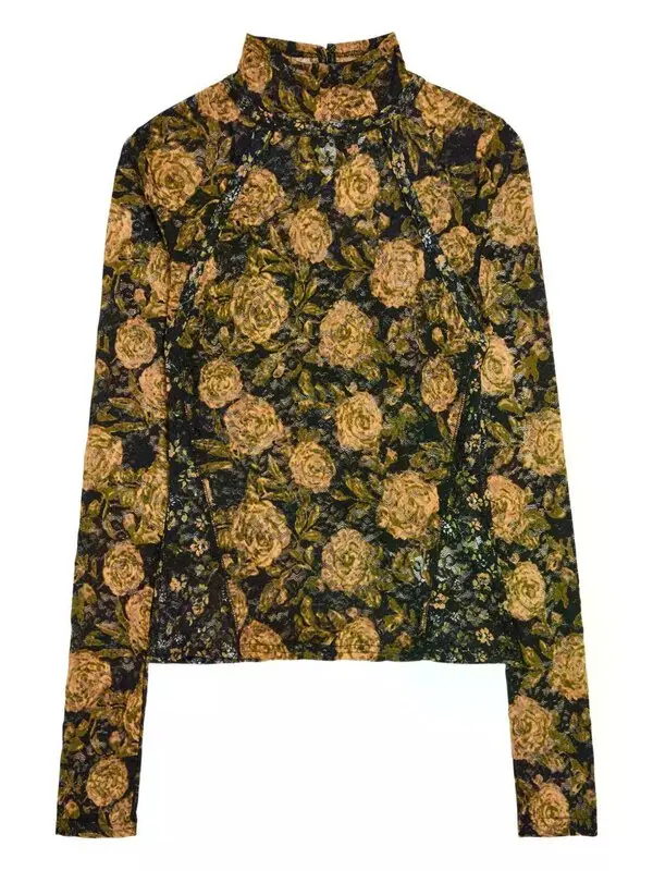 Free People Lyric Long-sleeve Blouse - Black