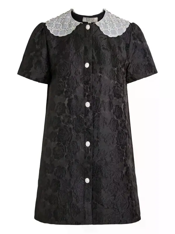 SISTER JANE Buttoned Dress With Embellished Collar