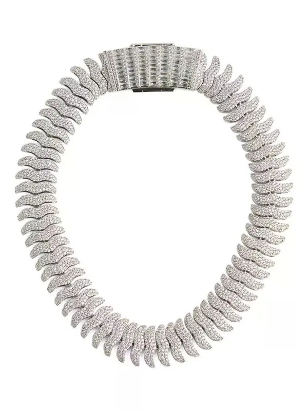 ANISA SOJKA X Juliet Angus Crystal-embellished Necklace - Silver