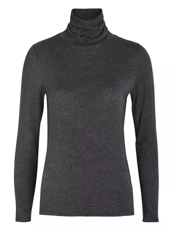 Eileen Fisher Roll-neck Top - Grey