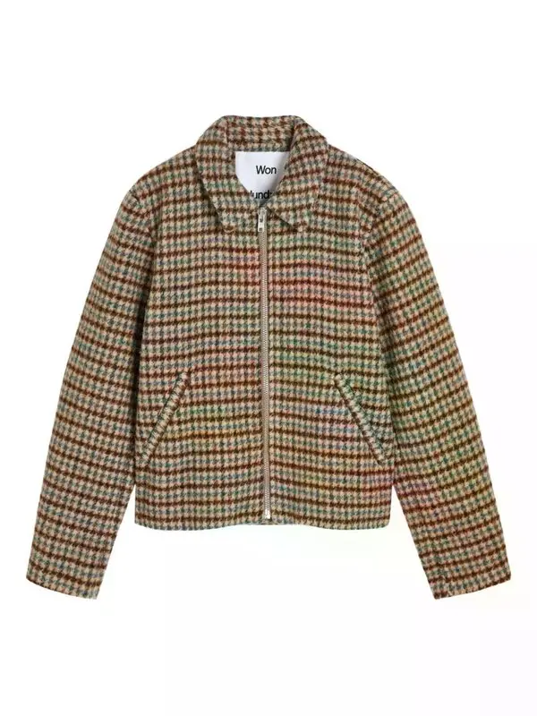 WON HUNDRED Checked Zip Overshirt