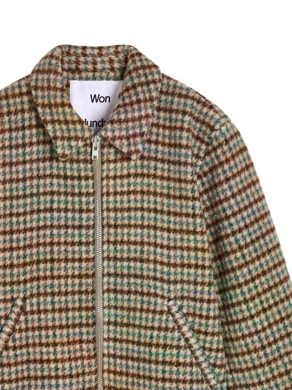 WON HUNDRED Checked Zip Overshirt