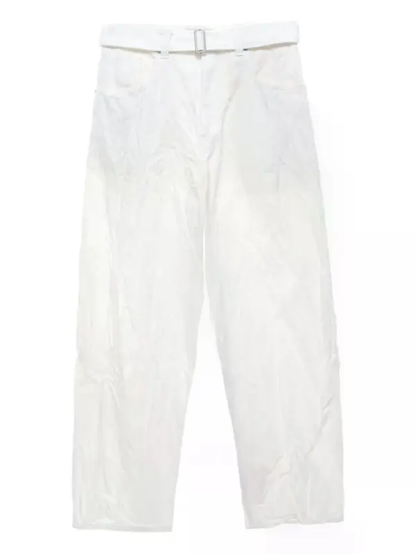 Studio Nicholson Crinkled Belted Jeans