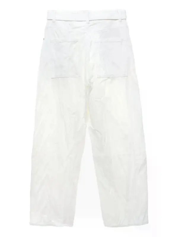 Studio Nicholson Crinkled Belted Jeans