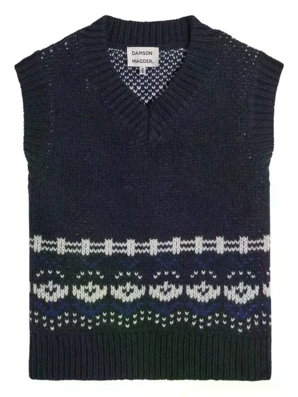 DAMSON MADDER Patterned Wool Top