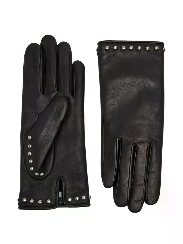AGNELLE Marianne Studded Gloves - Black
