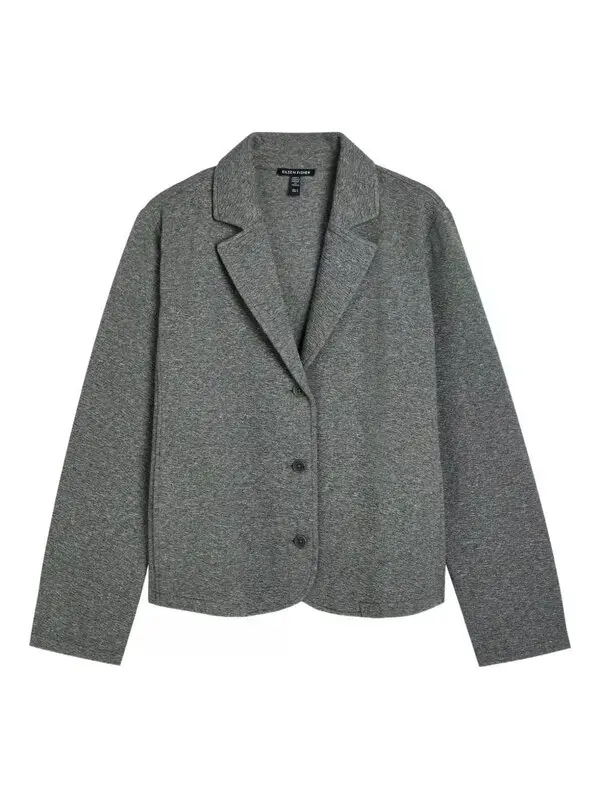 Eileen Fisher Buttoned Collared Blazer