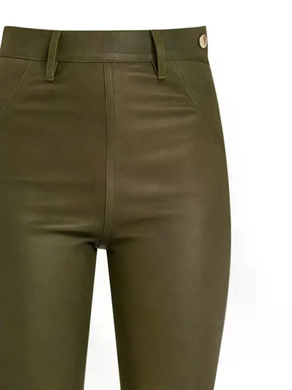 SKIIM Button-detail Flared Trousers