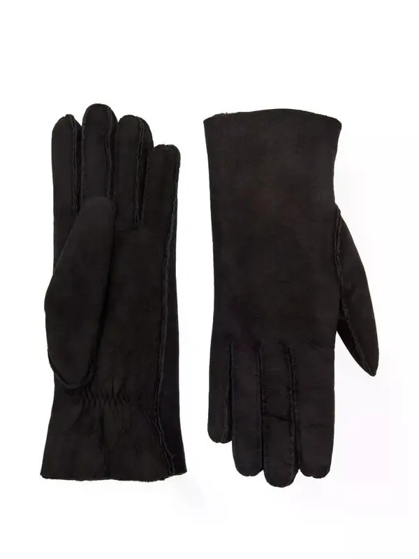 AGNELLE Stitched Gloves - Black
