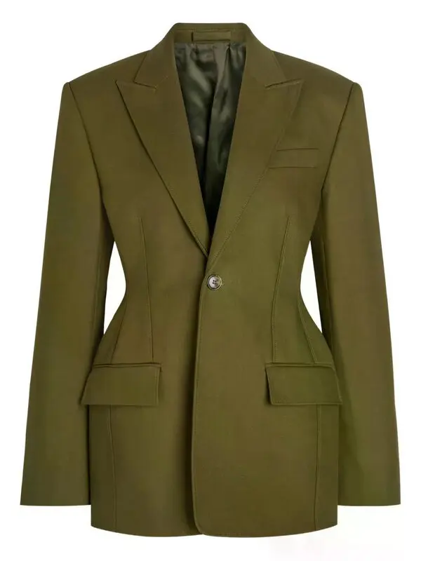 Wardrobe.NYC Notched-lapels Single-breasted Blazer