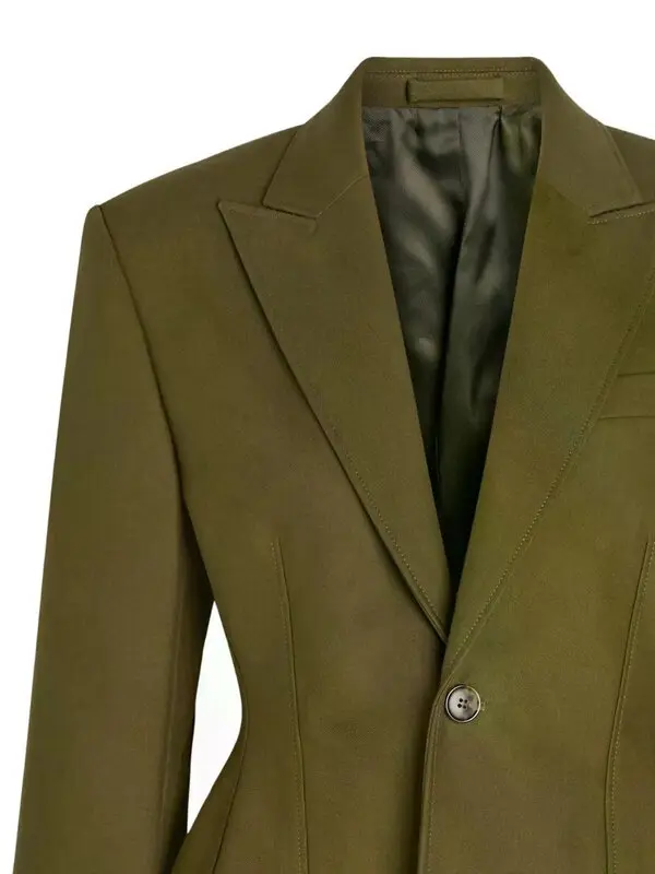 Wardrobe.NYC Notched-lapels Single-breasted Blazer