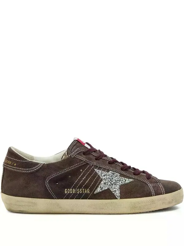 GOLDEN GOOSE Glitter Star Suede Sneakers