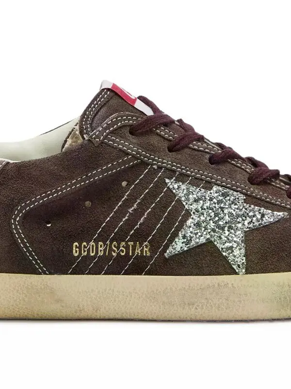 GOLDEN GOOSE Glitter Star Suede Sneakers